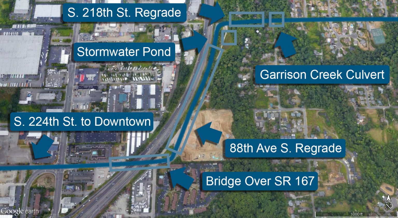 South 224th St. Extension and SR 167 Bridge | GeoEngineers